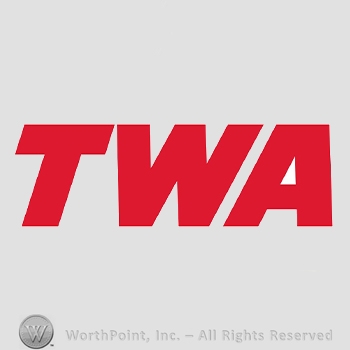 Mark with Large red letters "TWA" . | #580113