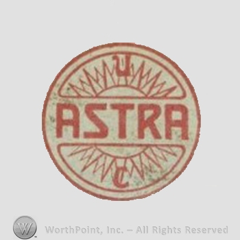Mark with The word "Astra", letters "U/C" and the | #580320