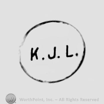 Mark with The letters "KJL" written in capital | #580514
