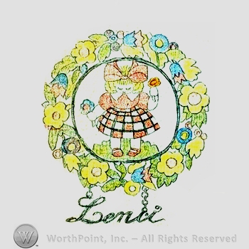 Mark with A small doll inside a circle surrounded | #582261