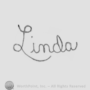 Mark with The word "Linda" handwritten. | #582273