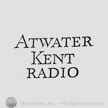 Mark with The words "Atwater Kent Radio" written | #582351