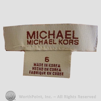 Mark with Words "Michael Michael Kors 6, Made in | #583413