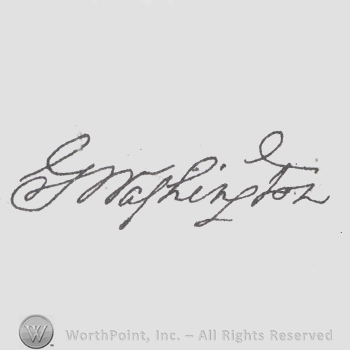 Mark with Signature: George Washington. | #584070