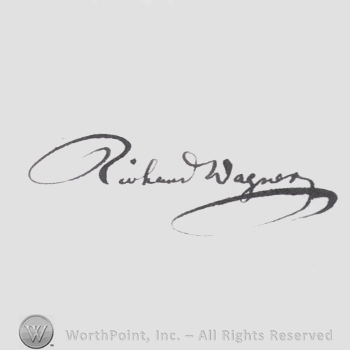 Mark with Signature: Richard Wagner. | #584075