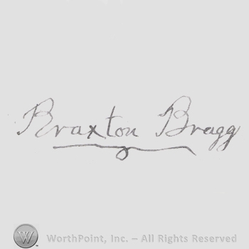 Mark with Signature: Braxton Bragg. | #584077