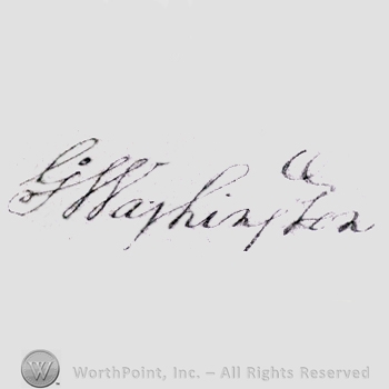 Mark with Signature: George Washington. | #584098