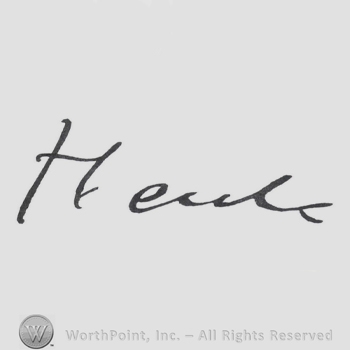 Mark with Signature: Adolf Hitler. | #584099