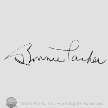 Mark with Signature: Bonnie Parker. | #584103