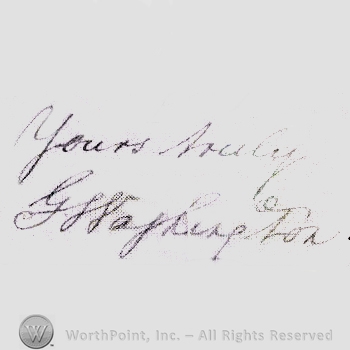 Mark with Signature: George Washington. | #584112