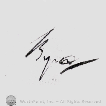 Mark with Signature: Lord Byron. | #584140