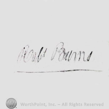 Mark with Signature: Robert Burns. | #584141