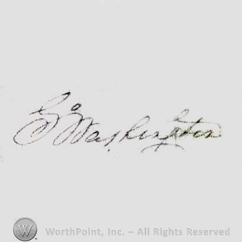 Mark with Signature: George Washington. | #584143
