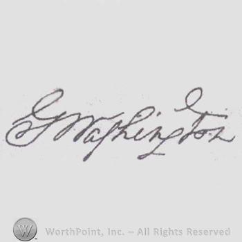 Mark with Signature: George Washington. | #584146