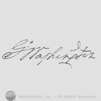 Mark with Signature: George Washington. | #584166