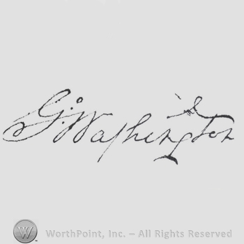 Mark with Signature: George Washington. | #584167