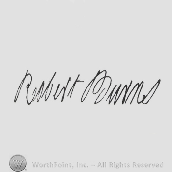 Mark with Signature: Robert Burns. | #584169