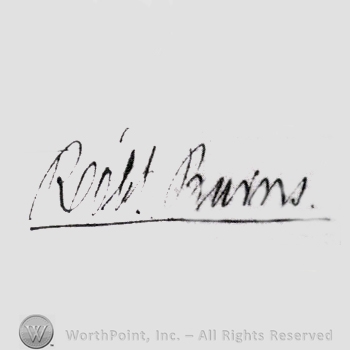 Mark with Signature: Robert Burns. | #584171