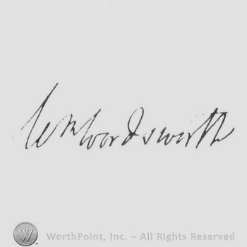 Mark with Signature: William Wordsworth. | #584180