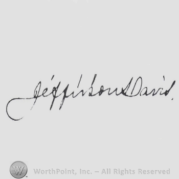Mark with Signature: Jefferson Davis. | #584182