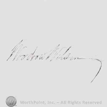Mark with Signature: Woodrow Wilson. | #584190