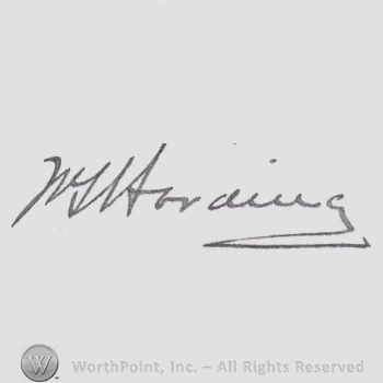 Mark with Signature: Warren G. Harding. | #584192