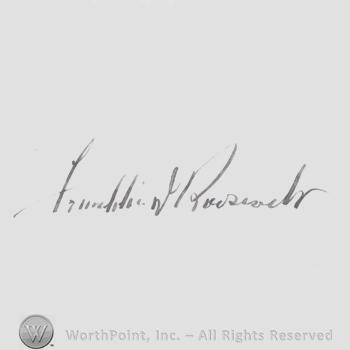 Mark with Signature: Franklin D. Roosevelt. | #584206