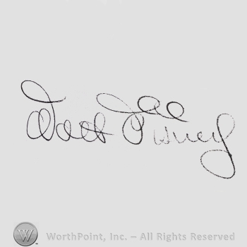 Mark with Signature: Walt Disney. | #584236