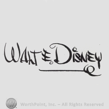 Mark with Signature: Walt Disney. | #584237