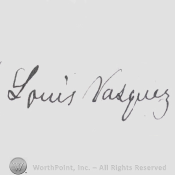 Mark with Signature: Louis Vasquez. | #584247