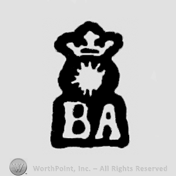 Mark with A crown, a sun and the letters "BA". | #58453