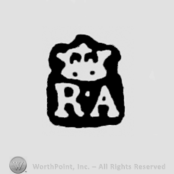 Mark with The letters "RA" and a crown. | #58478