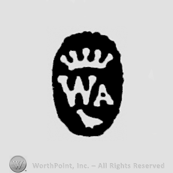 Mark with A crown, the letters "WA" and a bird. | #58497