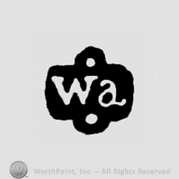 Mark with The letters "WA" and two dots. | #58518