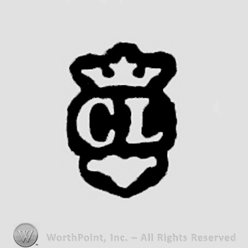 Mark with The letters "CL", a crown and a flower. | #58554