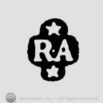 Mark with The letters "RA", two stars and a dot. | #58569