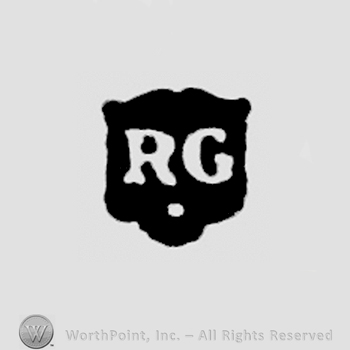 Mark with The letters "RG", a shield and a dot. | #58717