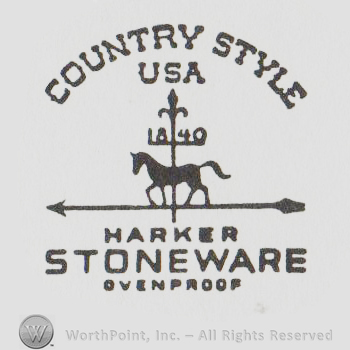 Mark with The text "COUNTRY STYLE USA HARKER | #5874