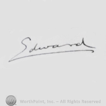 Mark with Signature: King Edward VIII. | #587516