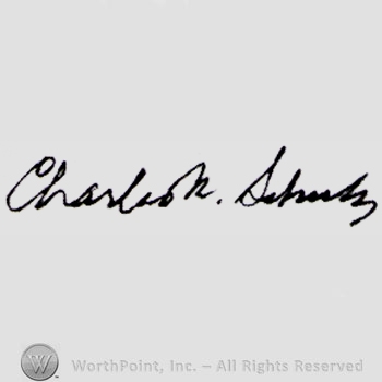 Mark with Signature: Charles M. Schulz. | #587536