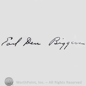 Mark with Signature: Earl Derr Biggers. | #587539