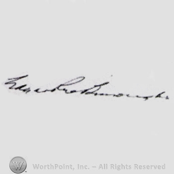 Mark with Signature: Edgar Rice Burroughs. | #587547