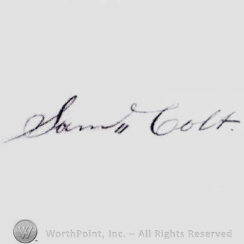 Mark with Signature: Samuel Colt. | #587556