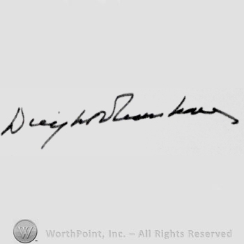 Mark with Signature: Dwight D. Eisenhower. | #587561