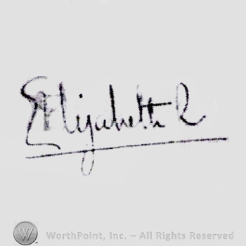 Mark with Signature: Queen Elizabeth II. | #587562