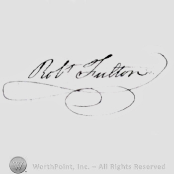 Mark with Signature: Robert Fulton. | #587567