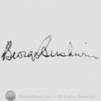 Mark with Signature: George Gershwin. | #587577