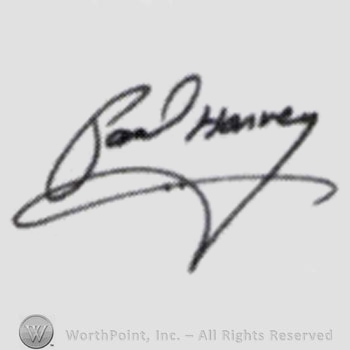 Mark with Signature: Paul Harvey. | #587580