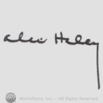 Mark with Signature: Alex Haley. | #587581