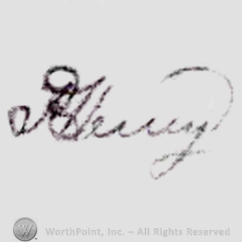 Mark with Signature: Patrick Henry. | #587584